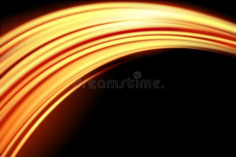 Light Curve Glowing Effect On Black Background Stock Vector Light Curve Glowing Effect On Black Background Stock Vector