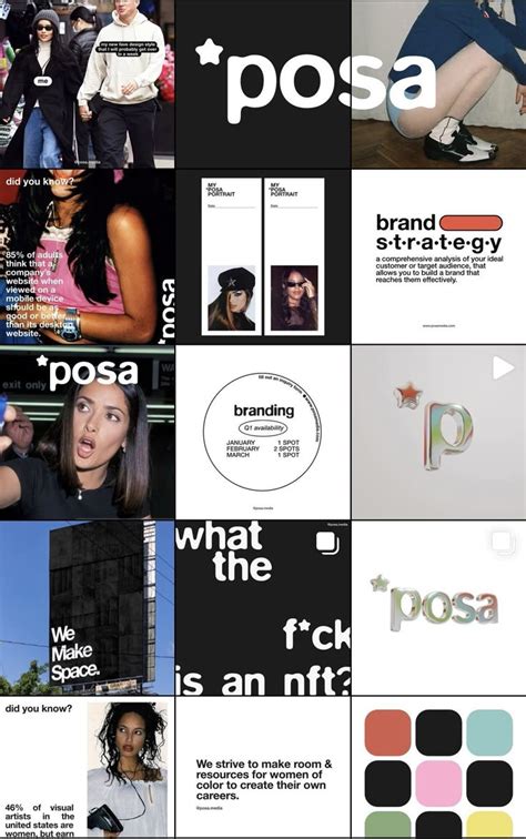 Pin By Angela Yang On Portfolio Instagram Design Layout Instagram Branding Design Social