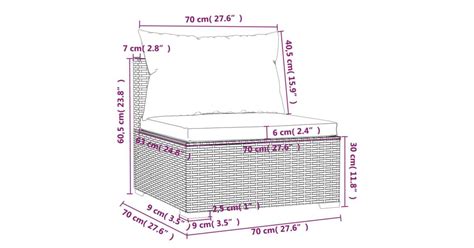 vidaXL 6 részes barna polyrattan kerti bútorszett párnákkal Pepita hu
