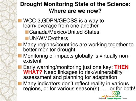 Ppt Drought Early Warning Systems And Lessons Learned Powerpoint