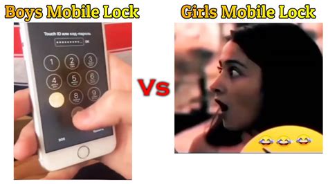 Boys Mobile Lock Vs Girls Mobile Lock Memes Viralmemes Mems Youtube