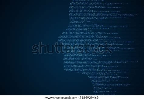 10797 Blue Digital Data Matrix Binary Code Numbers Royalty Free Images