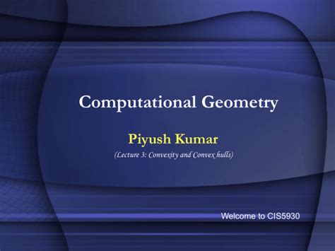 Convex Hulls