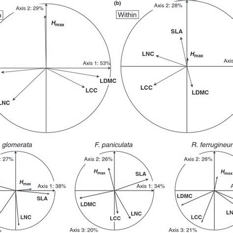 Multidimensional Structure Within The Trait Space Intraspecific And Download Scientific