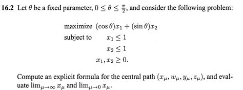 Solved 6 2 Let θ Be A Fixed Parameter 0≤θ≤2π And Consider
