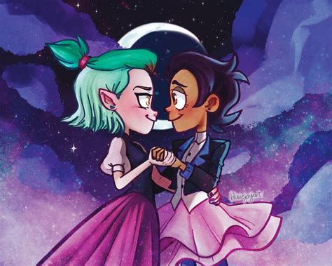 Luz And Amity Grom Dance By Bluuejayart On Deviantart