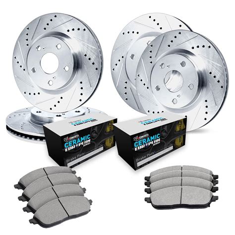 R1 Concepts Front Rear Brakes And Rotors Kit Front Rear Brake Pads