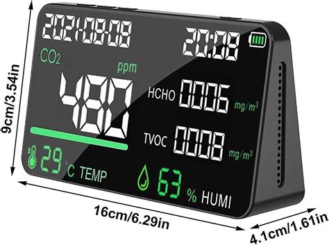 Co2 Air Quality Detector Co2 Carbon Dioxide Detector Co2 Monitor Air