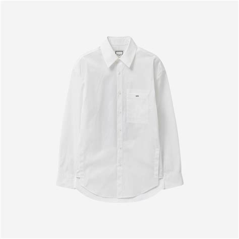 우영미 플라워 프린트 셔츠 화이트 24ss Wooyoungmi Kream