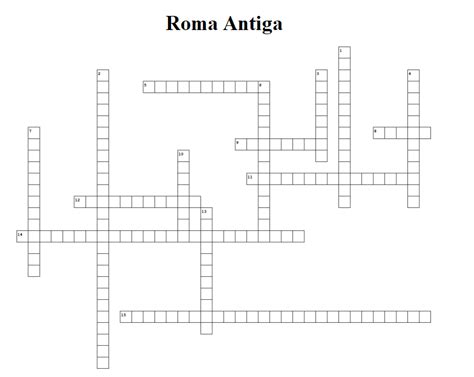 Cruzadinha Roma Antiga Portal Geographia