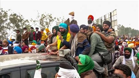 In Pics Protesting Farmers Clash With Police At Shambhu Border