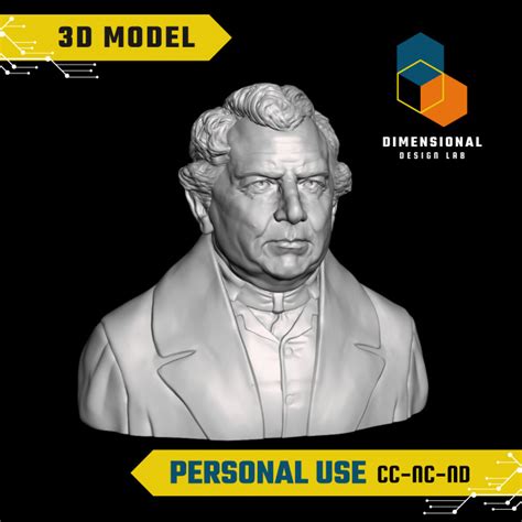 3d Printable Georg Ohm High Quality Stl File For 3d Printing