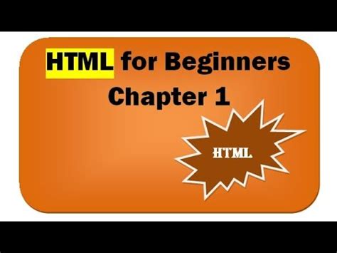 Tutorial Html Chapter Html For Beginners Basic Structure Of