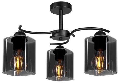 SZKLANA LAMPA WISZĄCA SUFITOWA ŻYRANDOL PLAFON LED 5906449163953