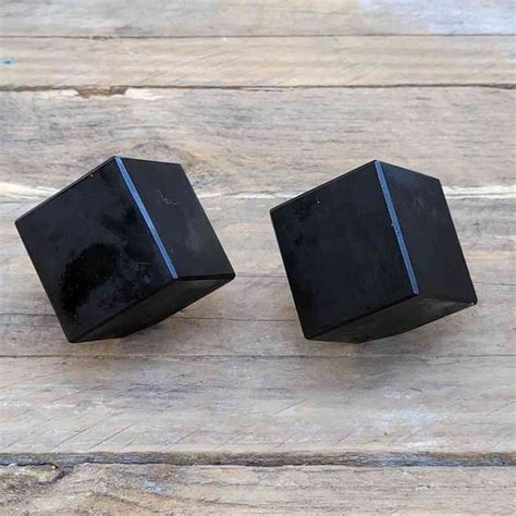Black Obsidian Floating Square Cube Lowcountry Crystals