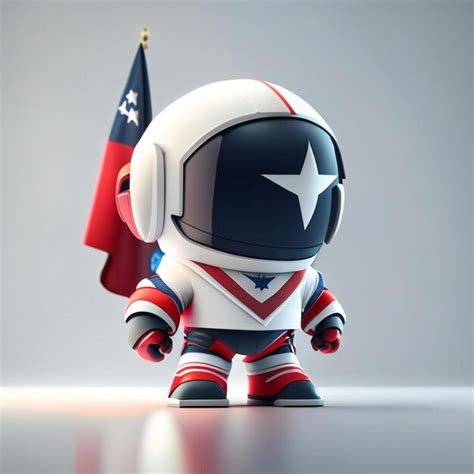 Premium AI Image A Helmet With The Star On It Is Next To A Flag