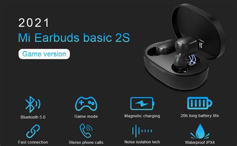 Xiaomi Mi True Wireless Earbuds Basic 2S, Bluetooth 5.0 Touch Control ...
