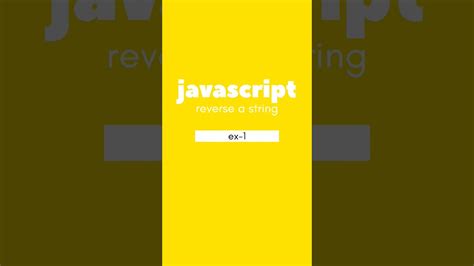 How To Reverse A String In Javascript Shorts Javascriptinterview Javascript Youtube