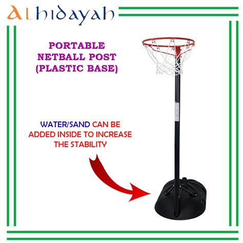 Portable And Adjustable Netball Post With Heavy Duty Base Shopee Malaysia