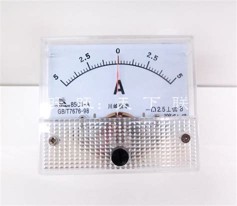 精品面板式双向正负指针表85c1 5a直流电流表dc1a 2a10a2a30a虎窝淘