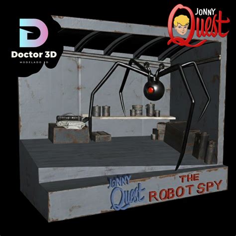 🤖 Johnny Quest The Robot Spy Diorama・ 3d File For 3d Printing・cults