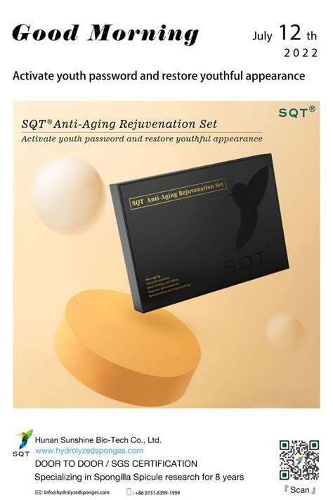 Sqt Anti Aging Rejuvenation Set Help You Activate Youth Password And Restore Youthful