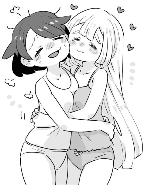 Lillie And Selene Pokemon And 1 More Drawn By Amagaeru