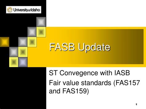 Ppt Fasb Update Powerpoint Presentation Free Download Id6789026