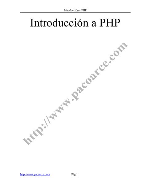 Introduccion A Php Apuntes De Programación Informática Docsity