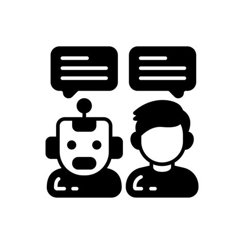 Natural Language Processing Glyph Icon Illustration 52642094 Vector Art At Vecteezy