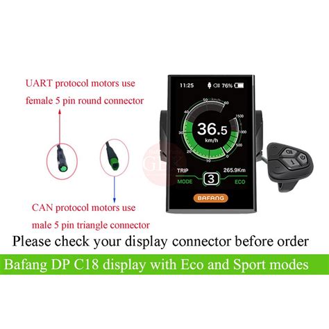 Bafang Dp C18 Display For Bafang Bbs Ultra M620 Motors Greenbikekit