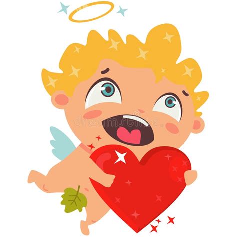 Caractere Vetor De Desenho Animado De Cupido Ou Anjo Para O Dia Dos