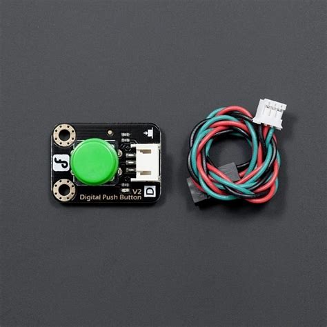 Dfrobot Gravity Digital Push Button Green Dfrobot Dfr0029 G