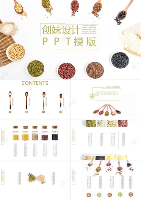 食品加工饮食类商业项目计划书ppt模板免费下载懒人办公