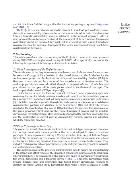 Transformative Education Towards A Relational Justice Oriented