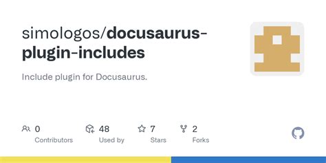 Github Simologosdocusaurus Plugin Includes Include Plugin For