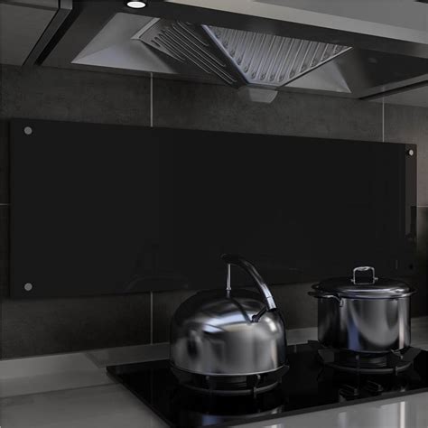 Black Glass Backsplash Kitchen Things In The Kitchen