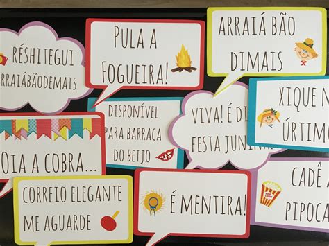 Plaquinhas frases variadas e divertidas para as fotos da sua festa junina Elas são feitas