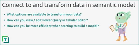 Connect To And Transform Data For A Semantic Model