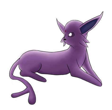 Espeon No Background By KaizokuArt On DeviantART