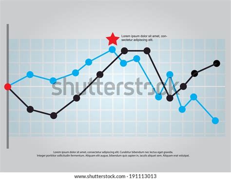 Line Graph Vector Stock Vector Royalty Free 191113013 Shutterstock