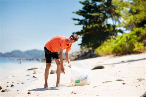 Plastic Garbage Sea Pollution Beach Clean Up Stock Image Image Of
