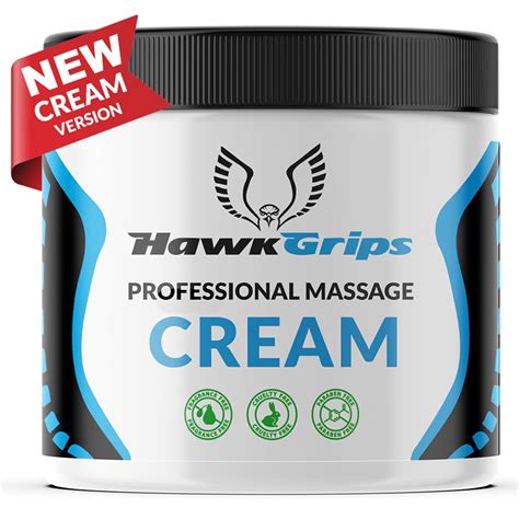 Hawkgrips 8oz Massage Cream Unscented Massage Cream For