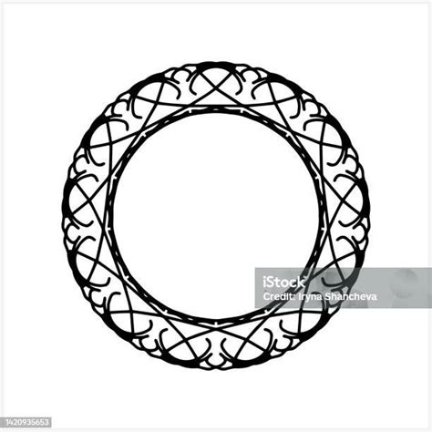 Outline Frame Isolated Sketch Border Vector Stock Illustration Eps 10