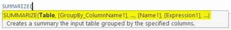 Power Bi Summarize L M Th N O S D Ng H M Summarize Dax Excel Vba Power Bi