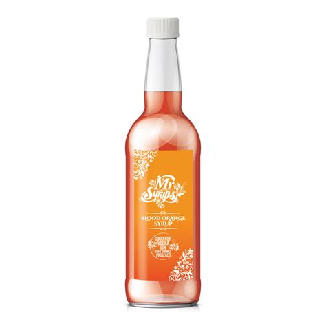 Buy Blood Orange Syrup Available In 60ml 750 Ml Mr Syrup