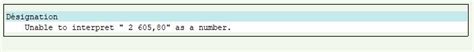 Dump Unable To Interpret As A Number Sap Community