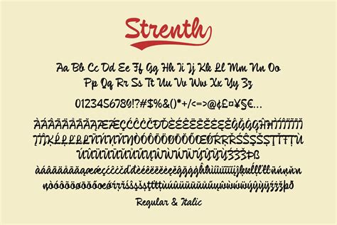 Strenth Masculine Script Design Cuts