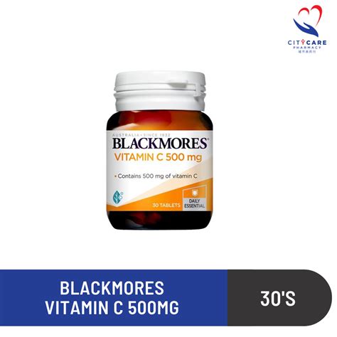 Blackmores Vitamin C 500mg Tablets 30s Mycityhealth Sdn Bnd 970596 W