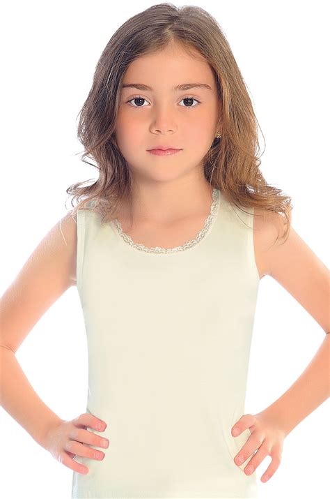 Майка для девочки OTS 6632435 белый купить оптом в HappyWear.ru